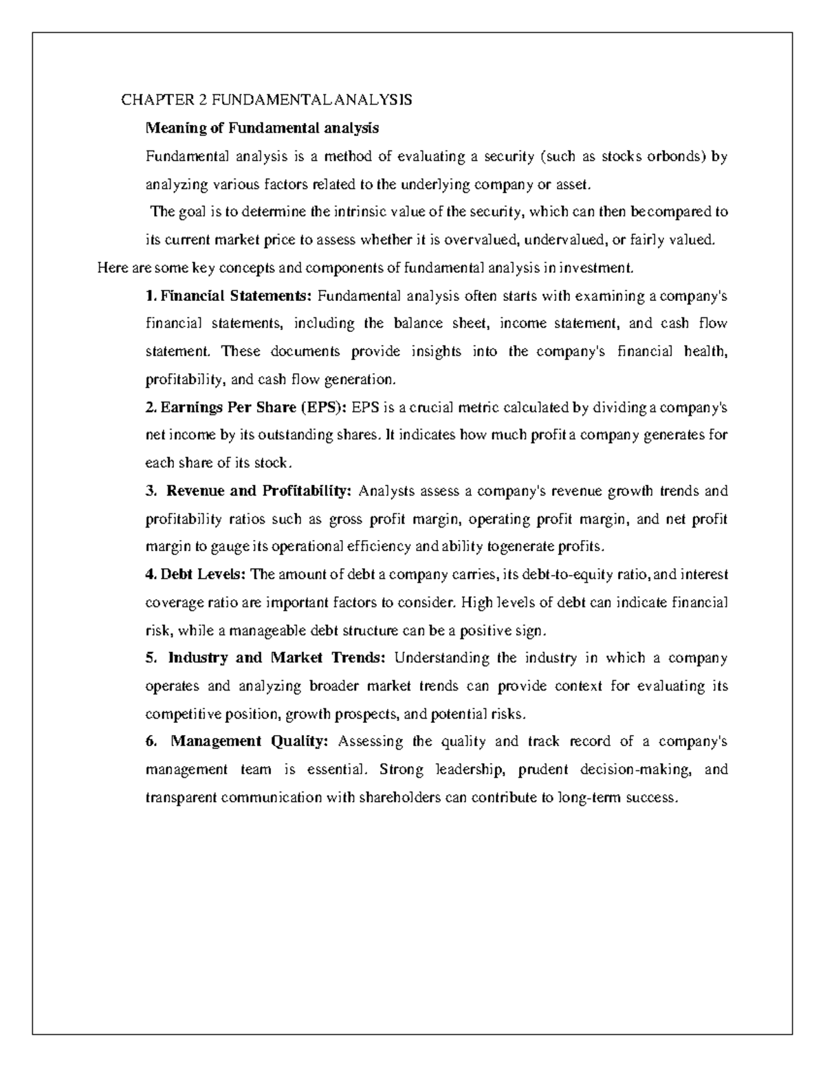 CH 2 240720 084841 - Notes for students - CHAPTER 2 FUNDAMENTAL ...