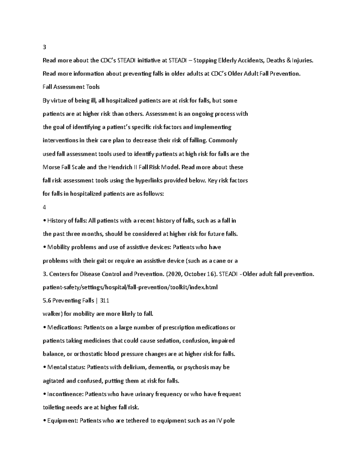 Nursing Fundamentals-82 - 3 Read more about the CDC’s STEADI initiative ...