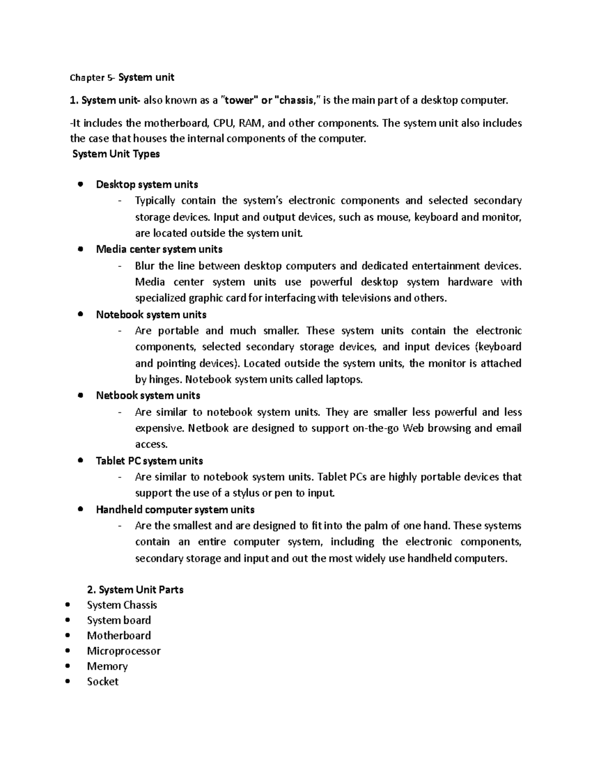 Chapter 5 - Introduction - Computer Introduction - Studocu