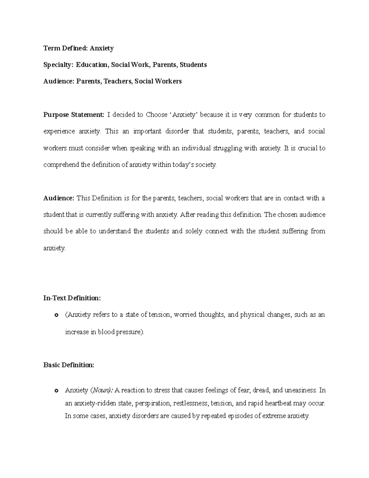 EDUC270 Definition Assignment Term Defined Anxiety Specialty educ270-definition-assignment-term-defined-anxiety-specialty