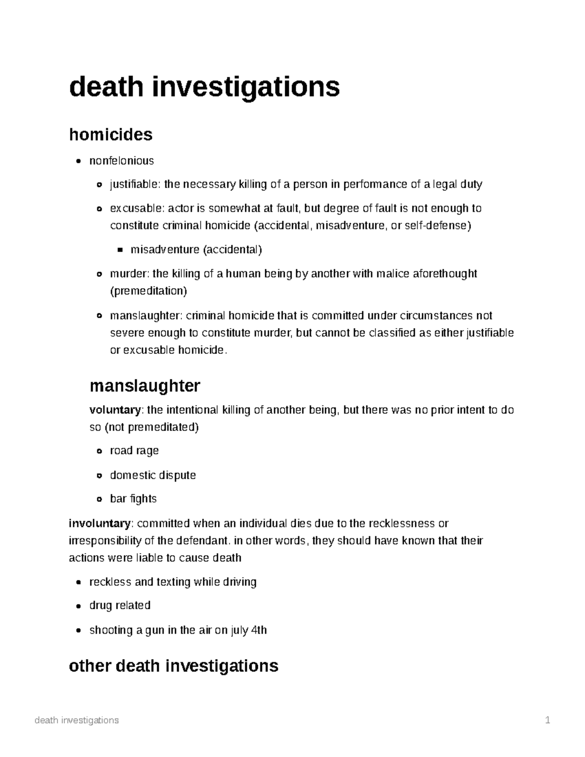 Death investigations - Tucker - death investigations homicides ...