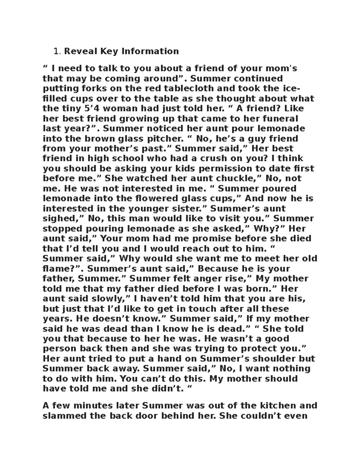 Writing Prompt 3 AR - learn to make the start of a story, use two ...