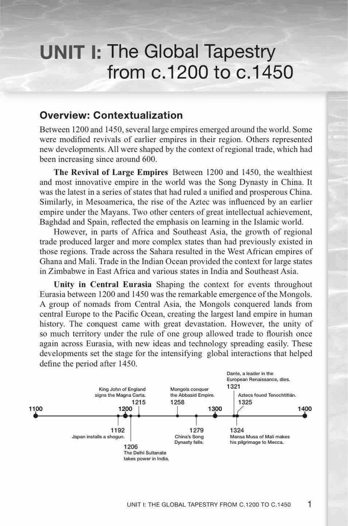 Ch 1 Reading for AP World History Modern - UNIT I: The Global Tapestry ...