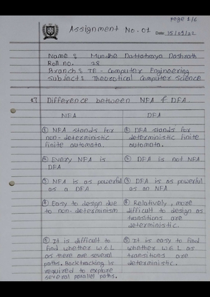 TCS Module 2 - Theoretical Computer Science - Studocu