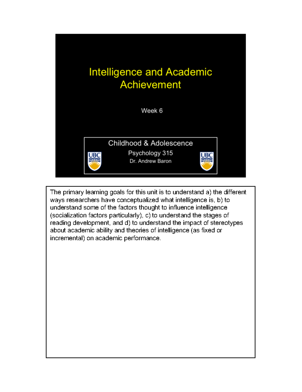 Psyc315 week 6dddd - PSYC 315 - UBC - Studocu