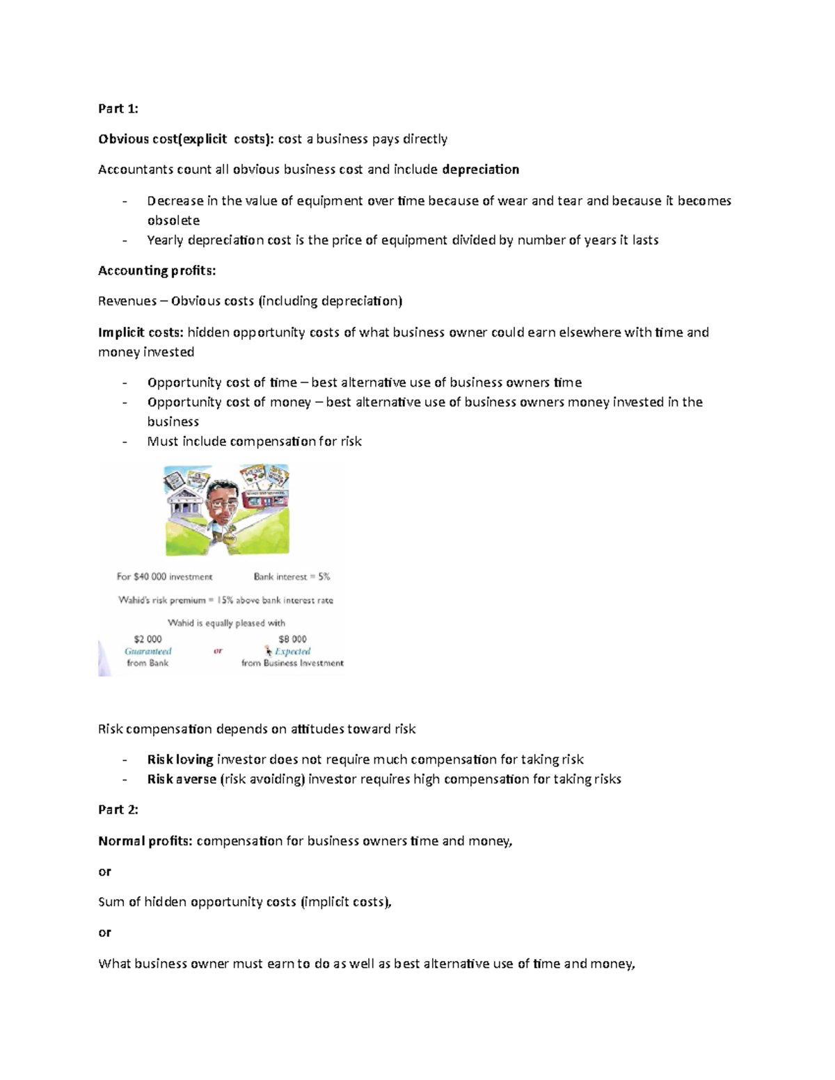 Lecture Module 7 Notes - Chapter 7 | Opportunity Costs, Economic ...