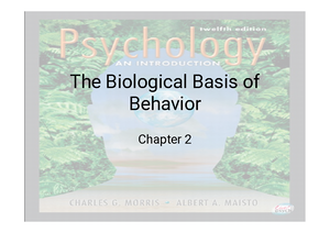 Biological Basis Of Behaviour - Chapter 3 - Chapter 3 : The Biological ...