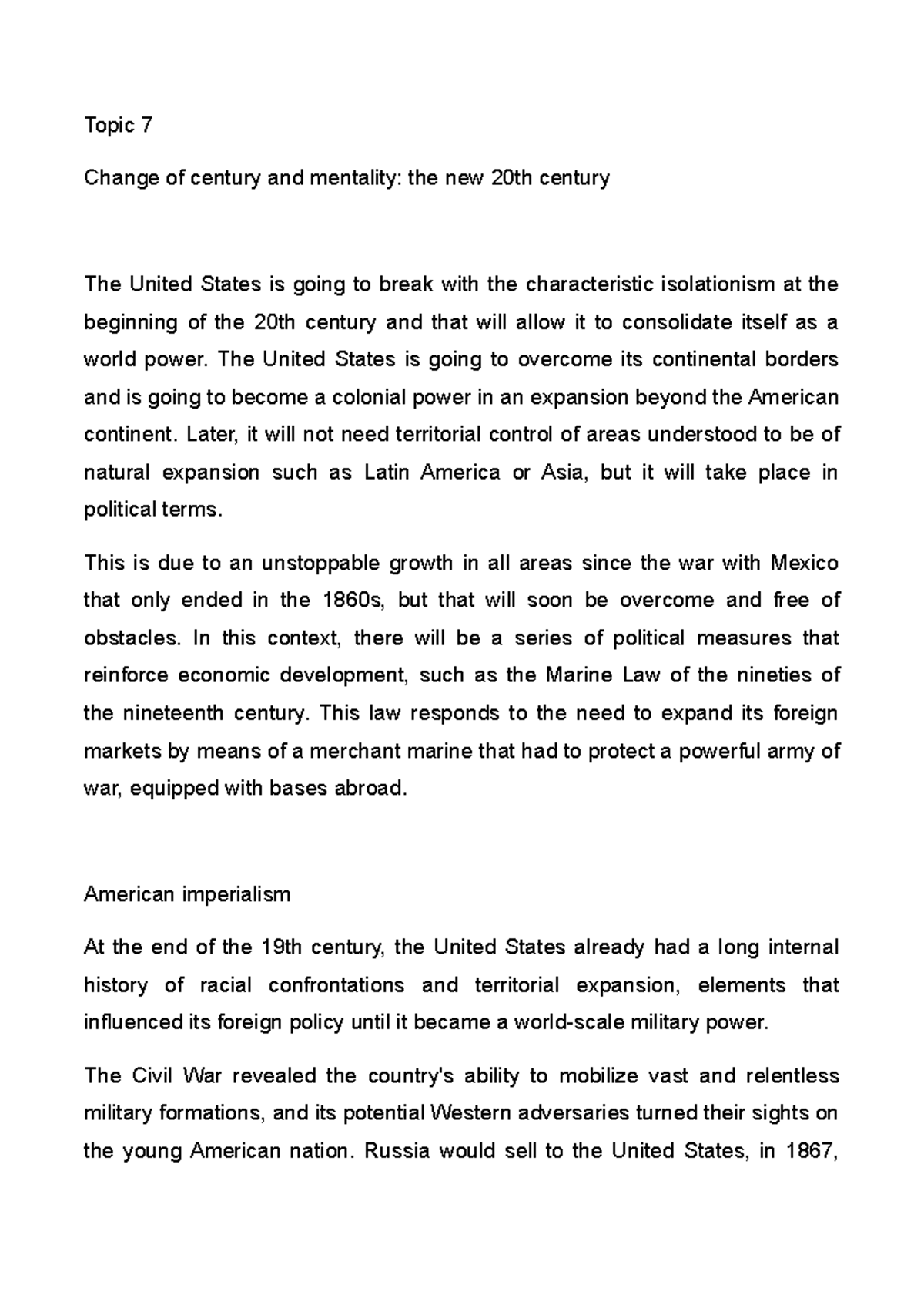 Unit 10 Introduction To World Civilization II - Topic 7 Change of ...
