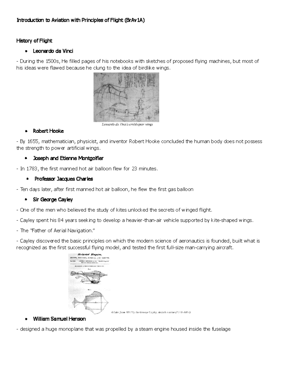 Introduction to Aviation with Principles of Flight Pre Final Reviewer ...