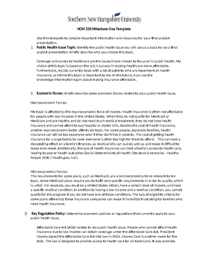 HCM 320 Journal Module 2 - HCM 320 Module 2 Journal Comparing Health ...