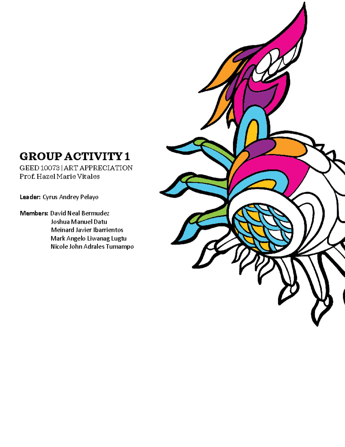 Group Activity 1 - ART Appreciation - GROUP ACTIVITY 1 GEED 10073 | ART ...