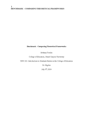 Benchmark - Developmental Readiness- Grades K-3 Mishka Maragh 2 ...