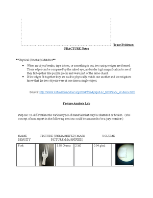 Forensics notes - Chapter 1 Forensic Science and Observation Analytical ...