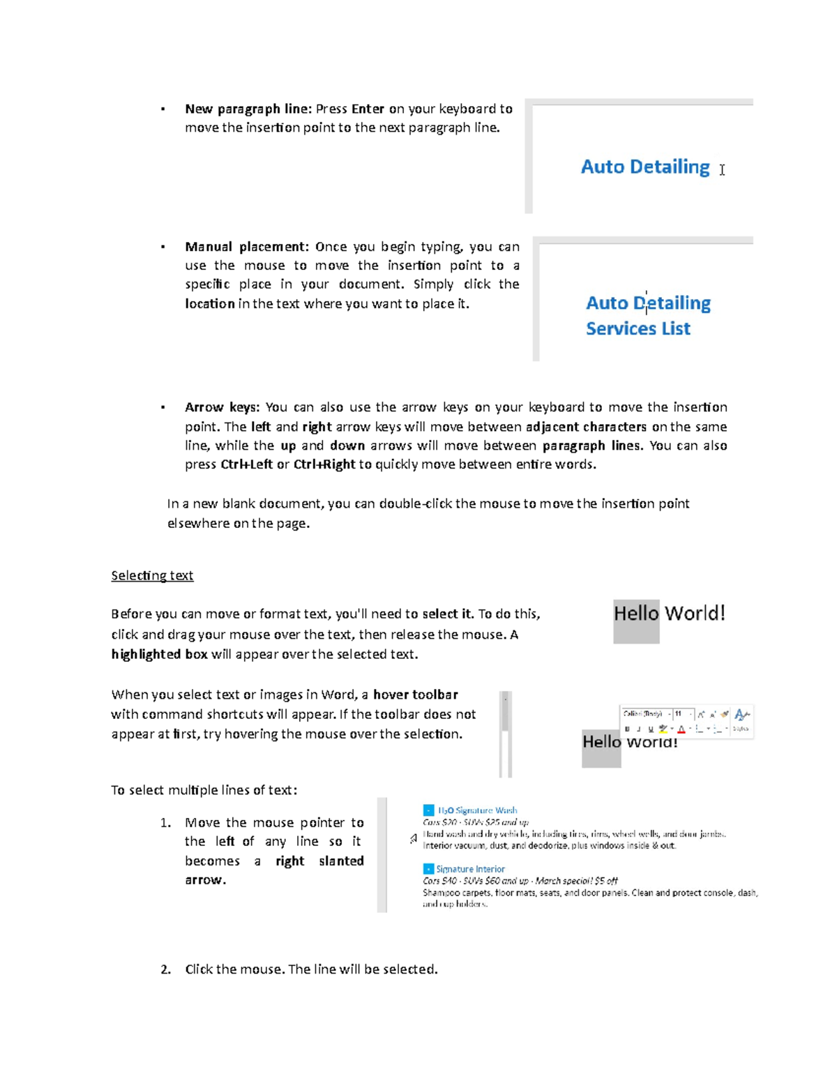 Advcom 2 Lecture Notes For Advance Computer Application New Paragraph Line Press Enter On