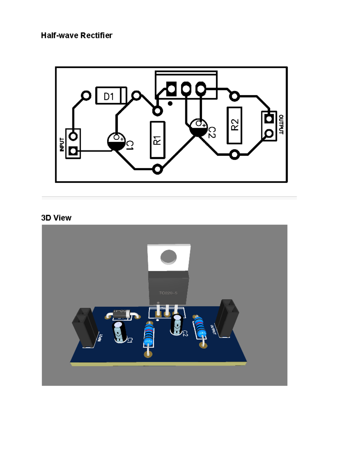 Exp 7 result . - Electronics System and PCB Design - Half-wave ...