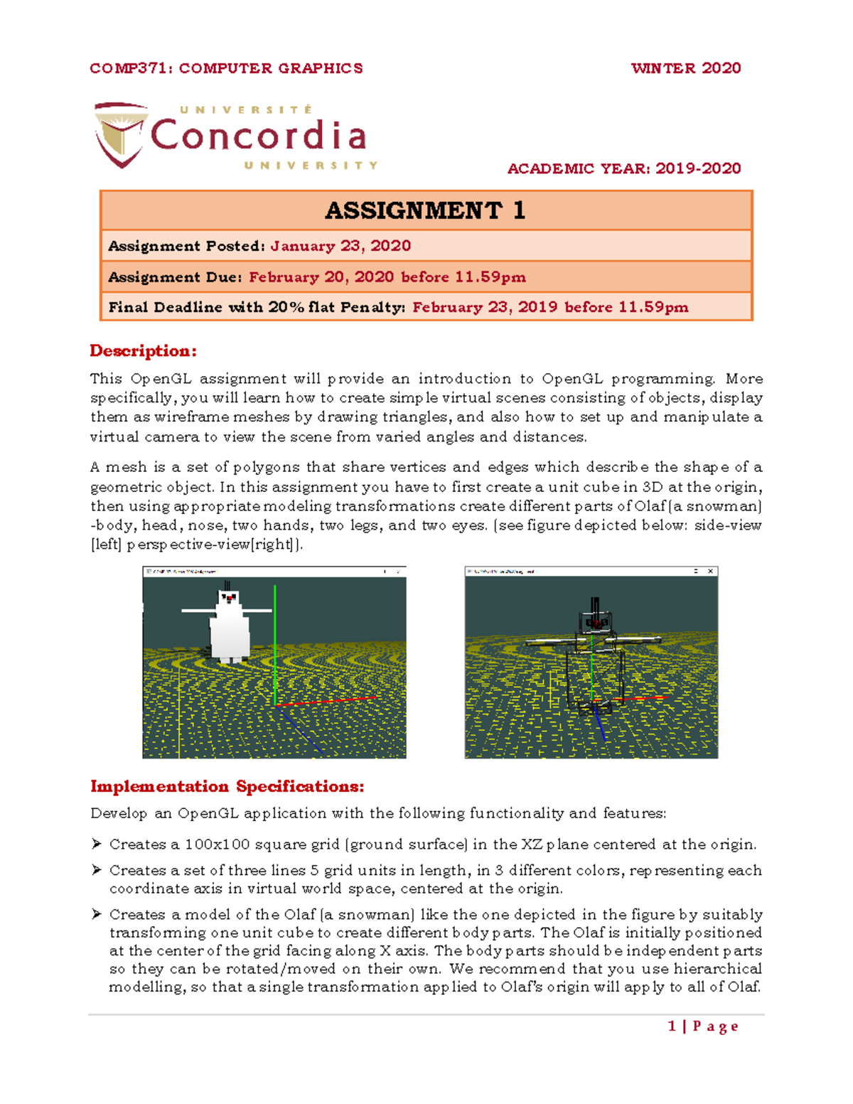 Assignment 1 Computer Graphics - Warning: TT: undefined function: 32 ...