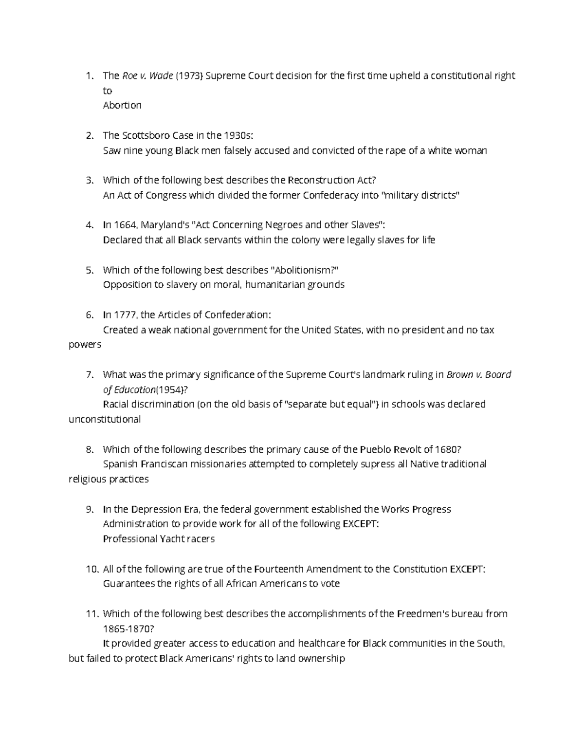History: introduction to us history - The Roe v. Wade (1973) Supreme ...
