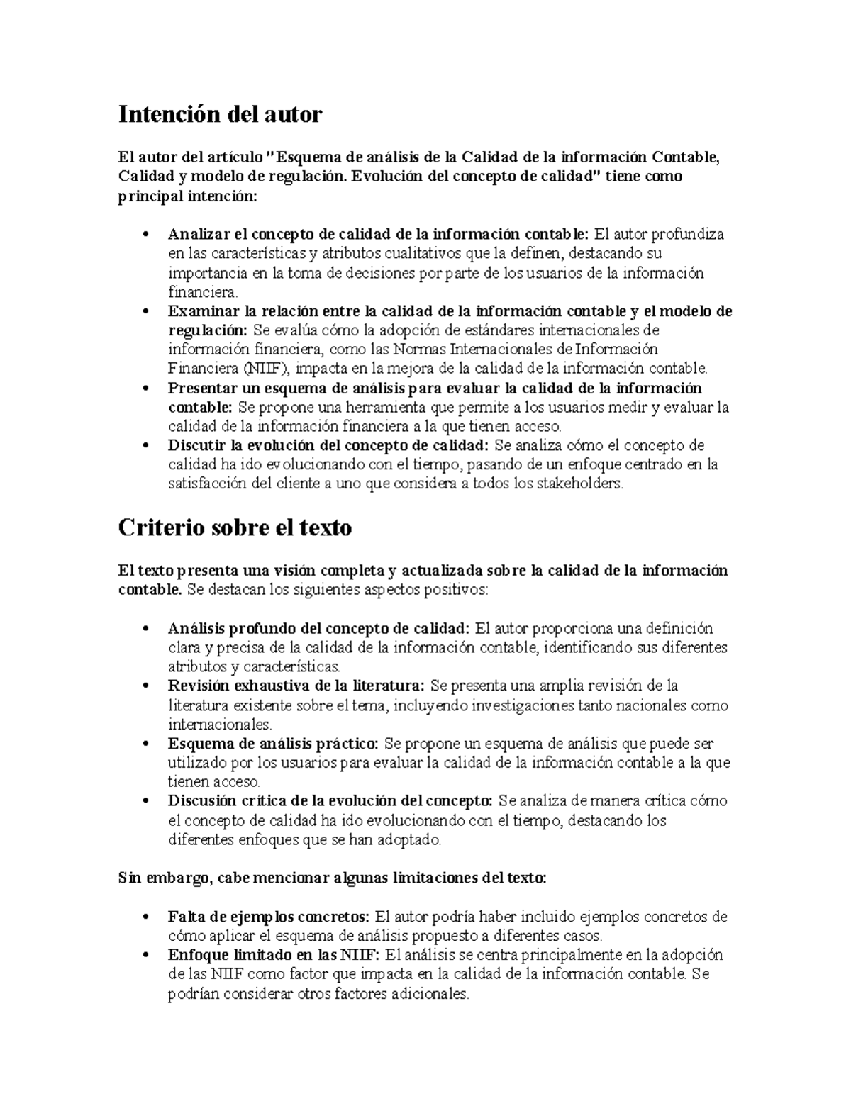 Entrega 1 - Intención del autor El autor del artículo "Esquema de ...