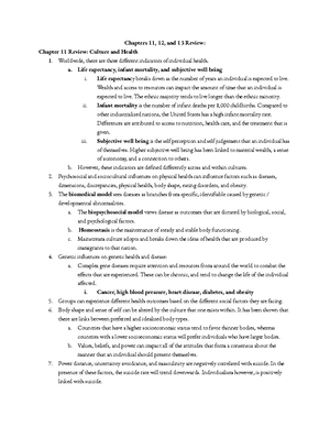 Unit 1 Cross Cultural Psychology Class Notes - August 31, 2021 Factors ...