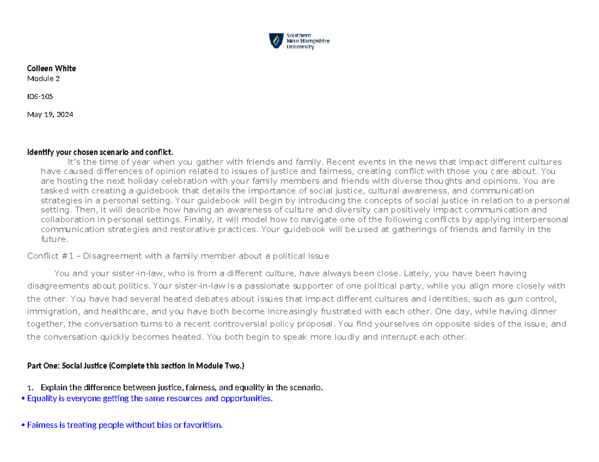 Resubmitmodule 2 Project Draft IDS 105 Project Template - Colleen White ...