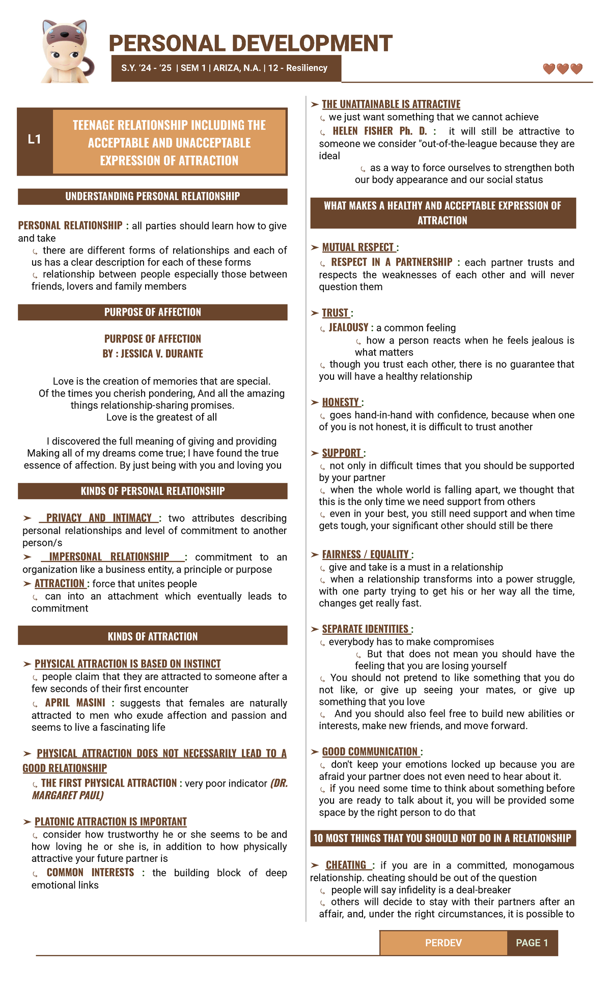 Perdev - 2ND Grading - hsaqbhd - PERSONAL DEVELOPMENT S. ‘24 - ‘25 ...