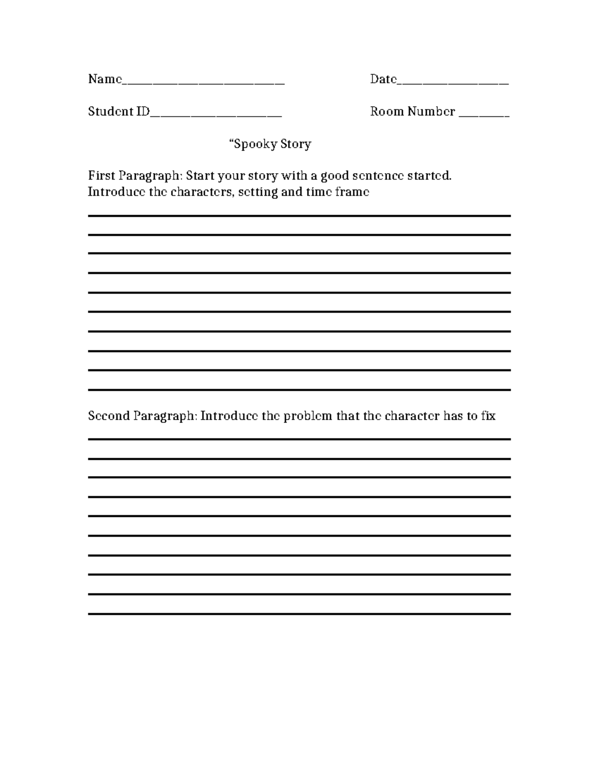 Spooky Story Graphic Organizer-1 - Name ...