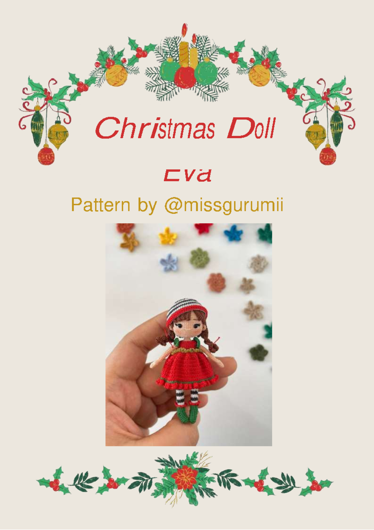 Christmas doll Eva by missgurumii - Eva Pattern by @missgurumii ...