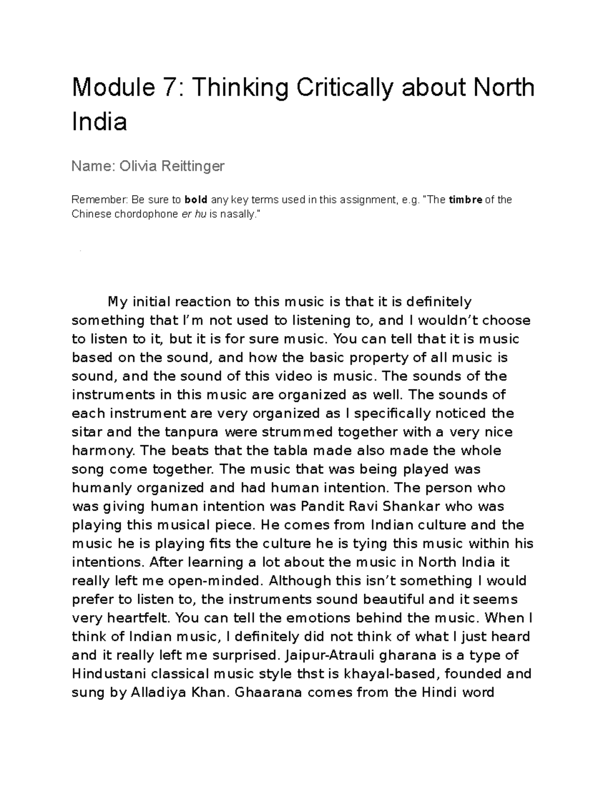 Mod 7 Thinking critically - Module 7: Thinking Critically about North ...