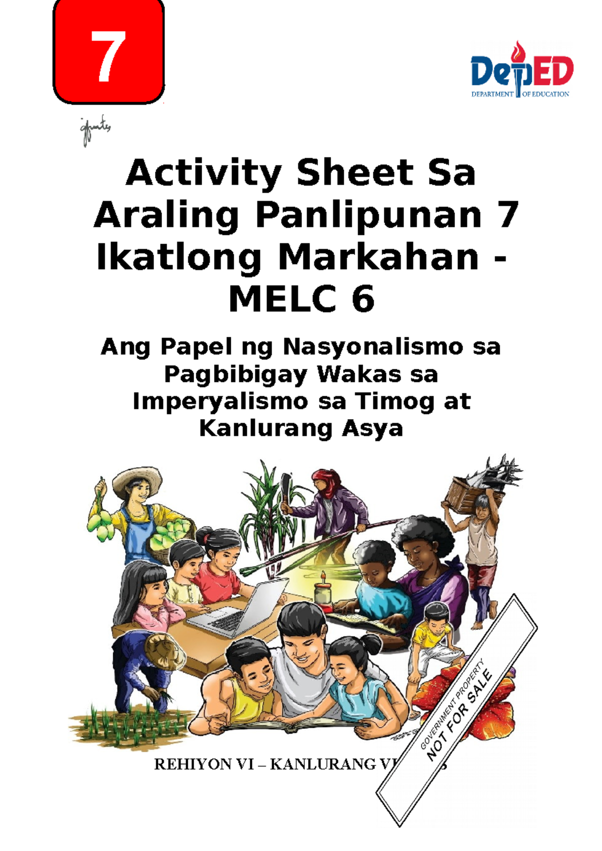 AP7 LASQ3 MELC6 - deped melcs - Activity Sheet Sa Araling Panlipunan 7 Ikatlong Markahan - MELC ...