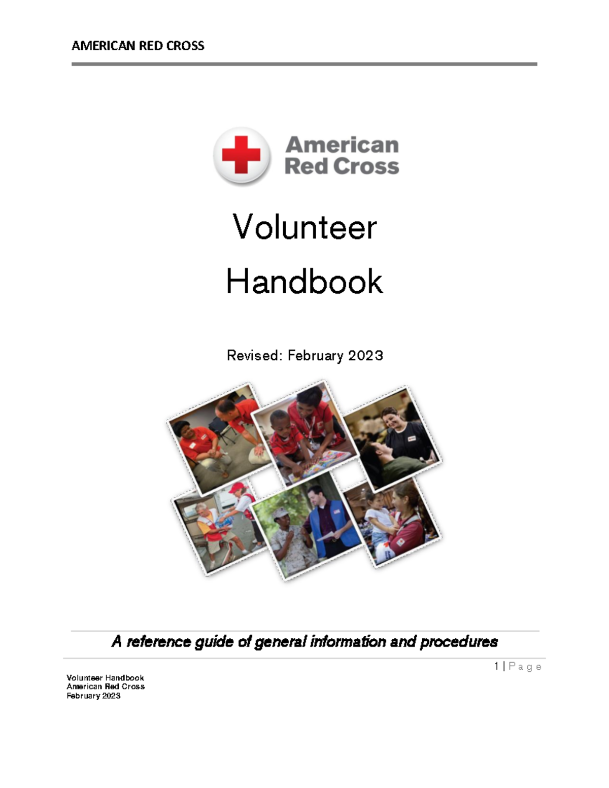 2023 Volunteer Handbook English - 1 | P a g e Volunteer Handbook ...
