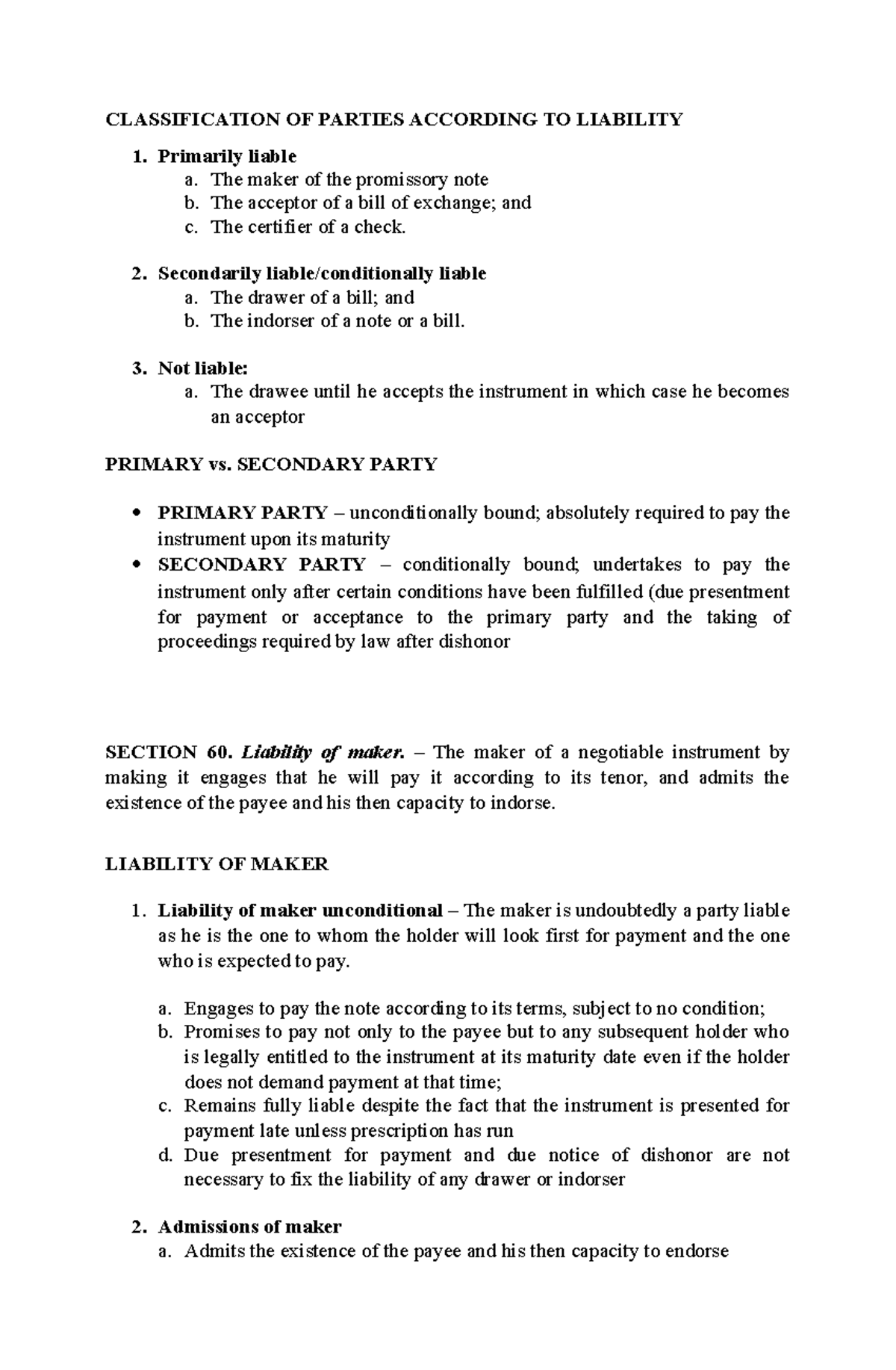 302861954-Sections-60-69 - CLASSIFICATION OF PARTIES ACCORDING TO ...