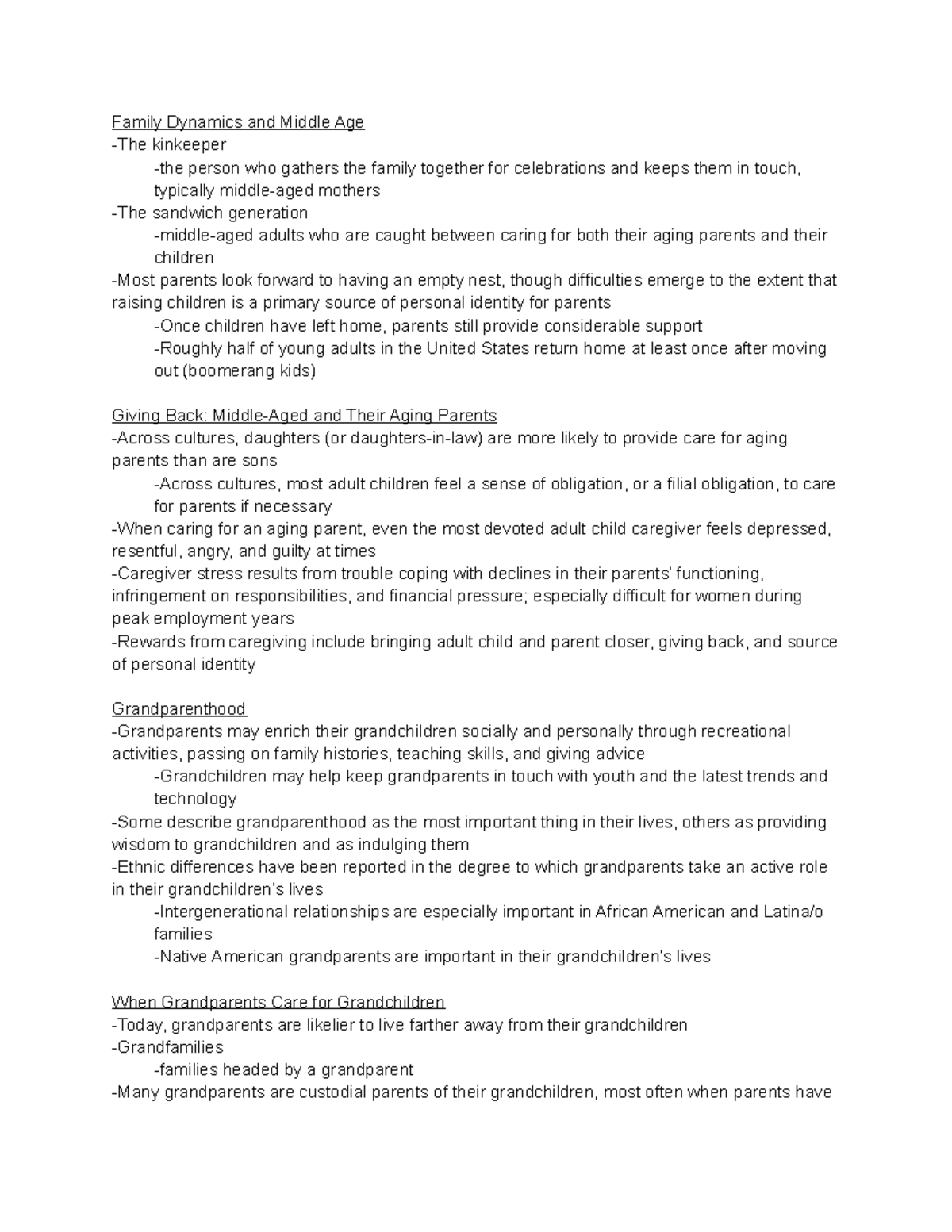 13.4 Family Dynamics and Middle Age - Family Dynamics and Middle Age ...