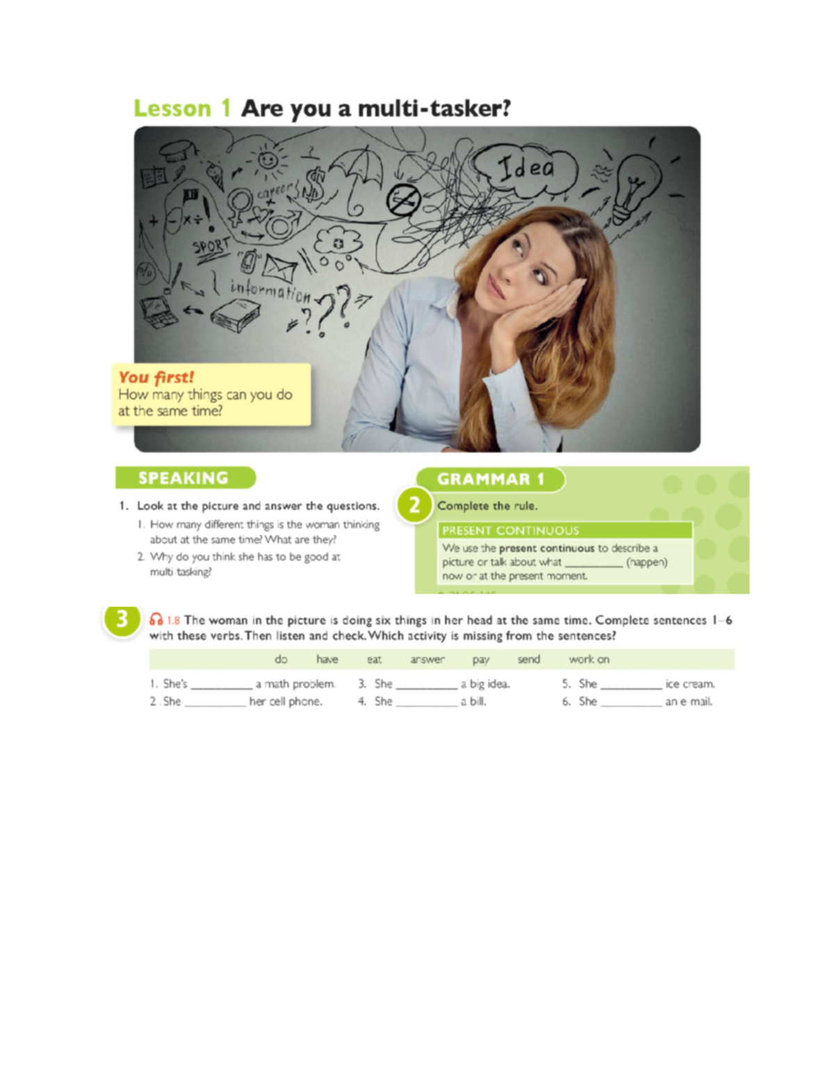 Unit 1 3rd - ejercicios - Inglés Comunicativo III - Studocu