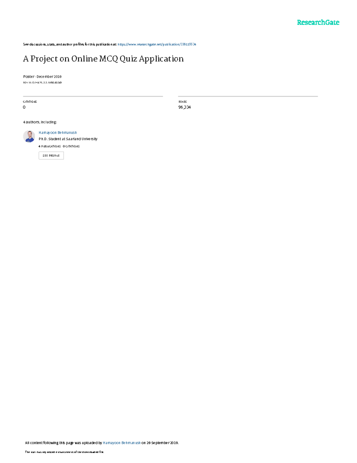 Java Project - See discussions, stats, and author profiles for this ...