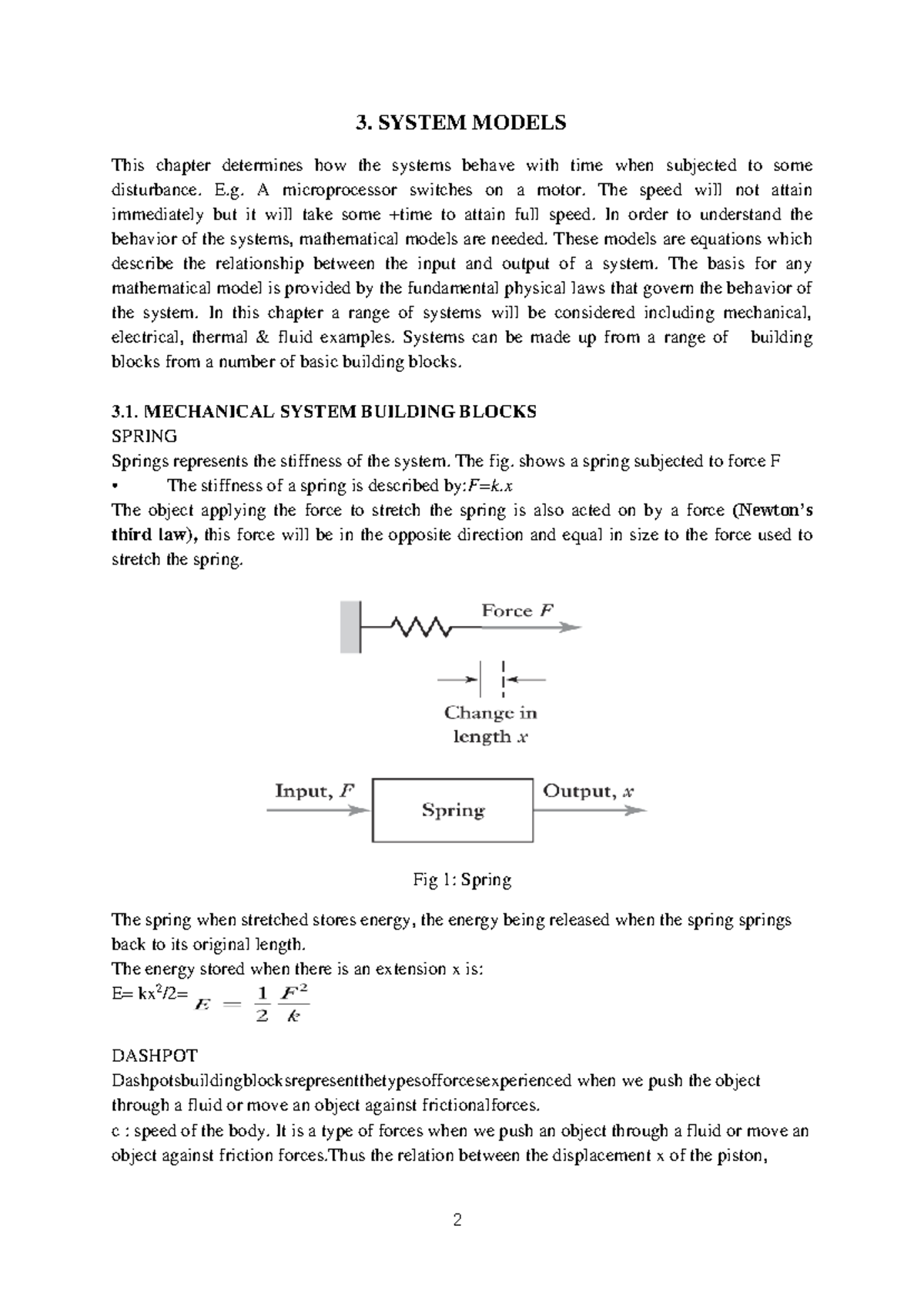 System Models notes - 3. SYSTEM MODELS This chapter determines how the ...