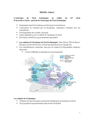 cours 4 et 5 histoire du canada après 1840 - Notes His du Canada avant ...