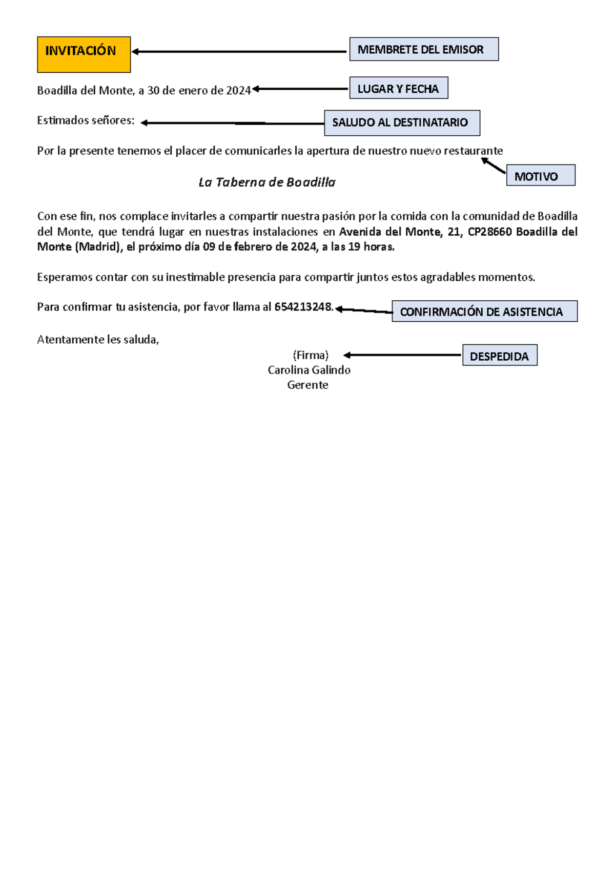 Esquema Documentos - Boadilla del Monte, a 30 de enero de 2024 EsƟmados ...