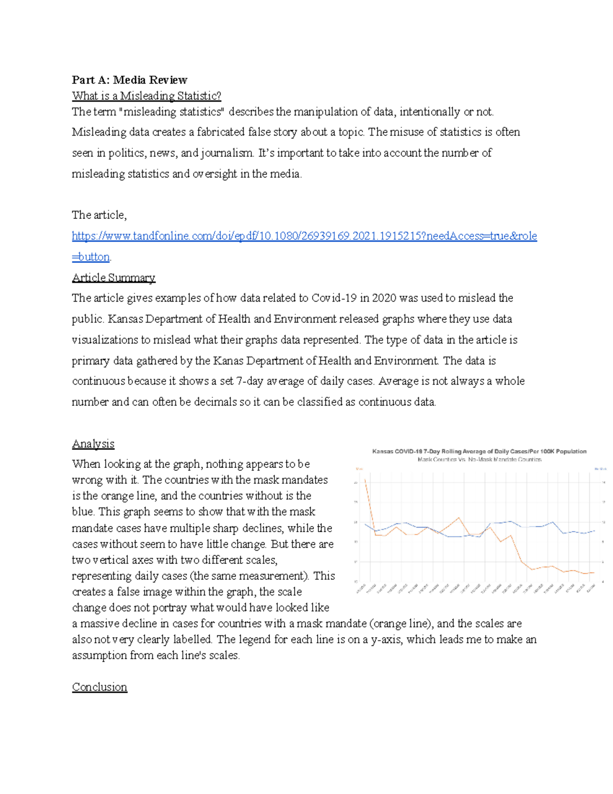 Copy of Copy of Misleading Statistics - Part A: Media Review What is a ...