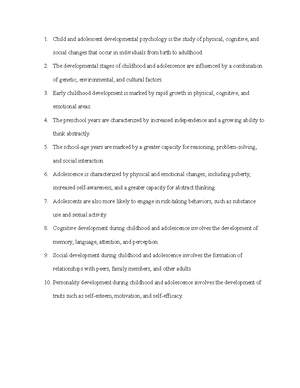 PS 236 Week1&2 - intro to Child Development - Child Development – Week ...