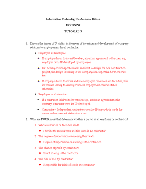 Tutorial 8 - UCCD3053 Information Technology Professional Ethics ...