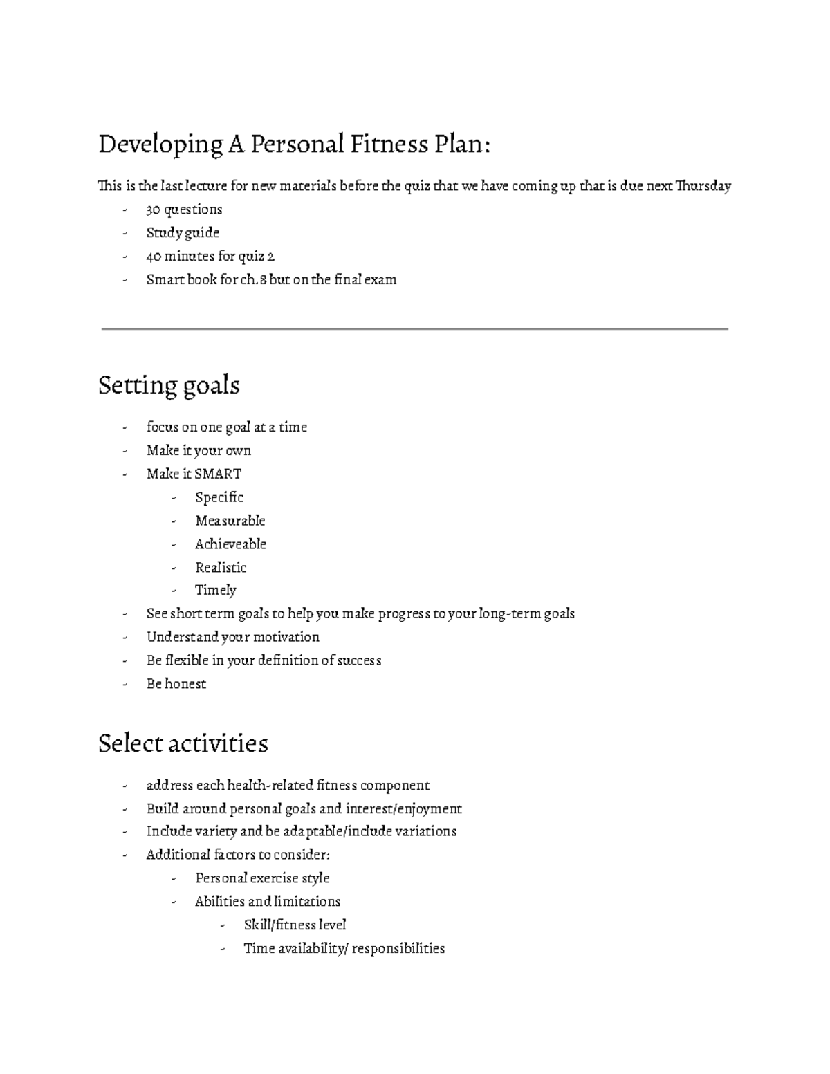 PFW Ch.7 Putting Together A complete fitness program - Developing A ...