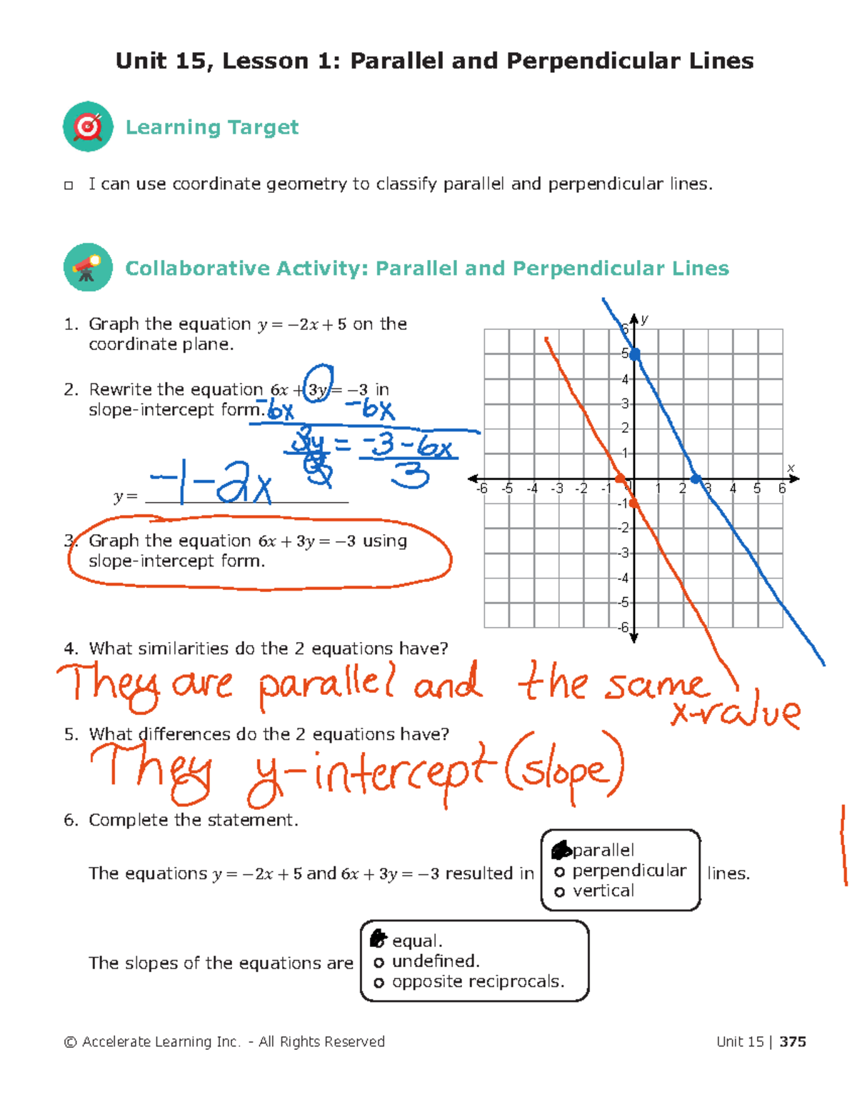 Kami Export - Unit 15 Lesson 1 Parallel and Perpendicular ...