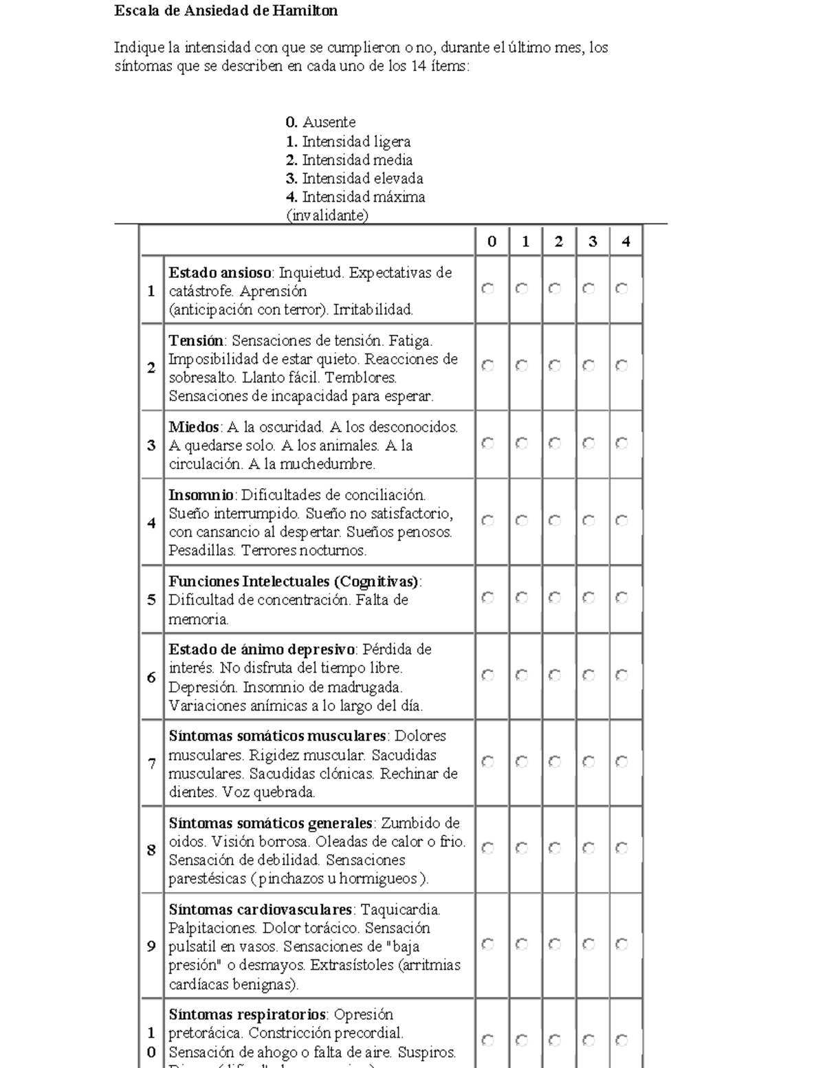 363074982 Test de Ansiedad de Hamilton - Escala de Ansiedad de Hamilton ...