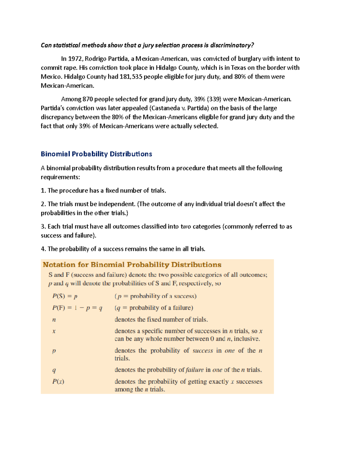 For Students Binomial Probability Distributions - Can statistical ...