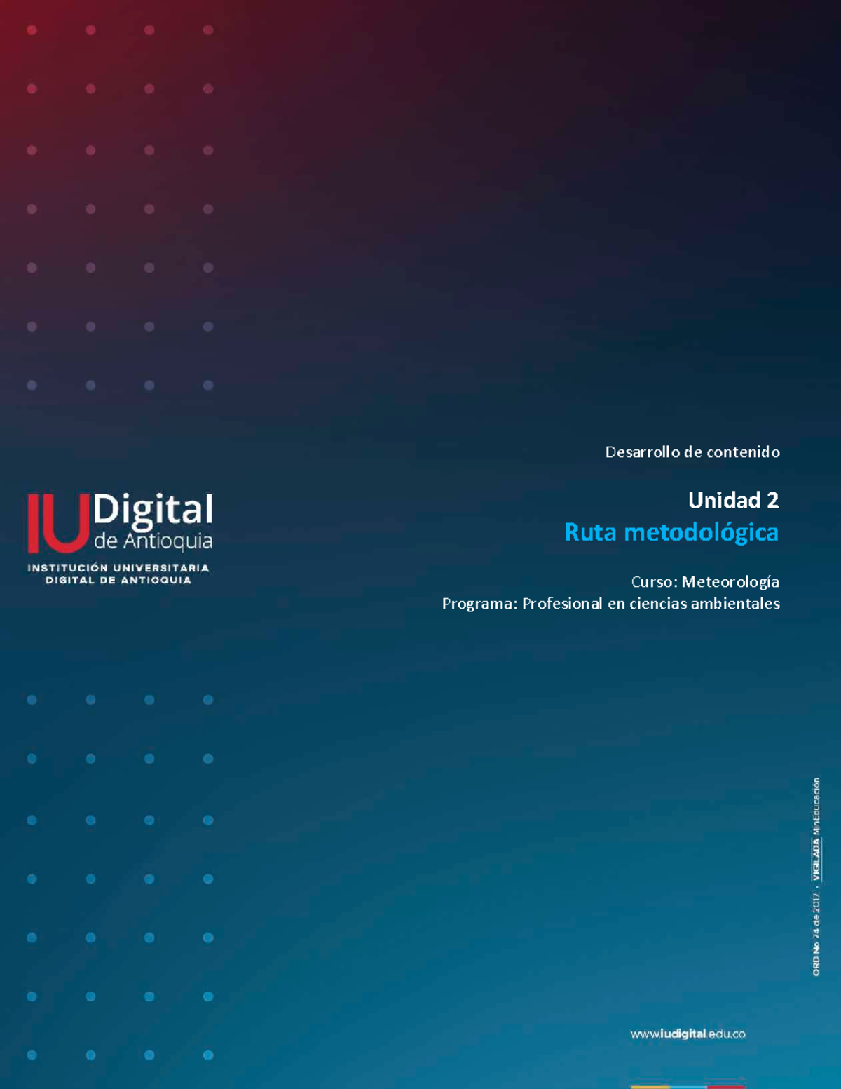 DG PDF EA2 CA Metereología 241 U2 Ruta metodológica - Desarrollo de contenido Unidad 2 Ruta ...