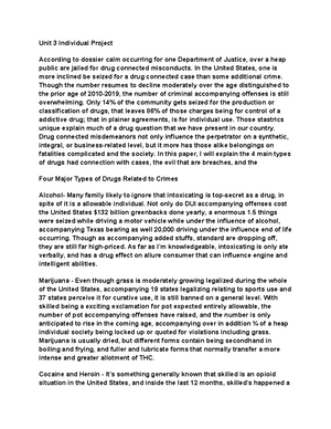 Unit 3 Individual Project CJHS480 - Unit 3 Individual Project Kristin Casiano Colorado Technical ...