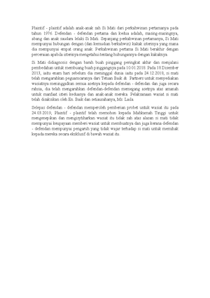 Hujahan Plaintif - DALAM MAHKAMAH TINGGI KUALA TERENGGANU DALAM NEGERI ...