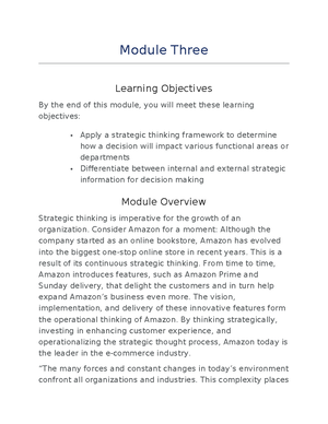 MBA-500-Q2611 Building Business Leaders 23TW2 Module One - Module One ...