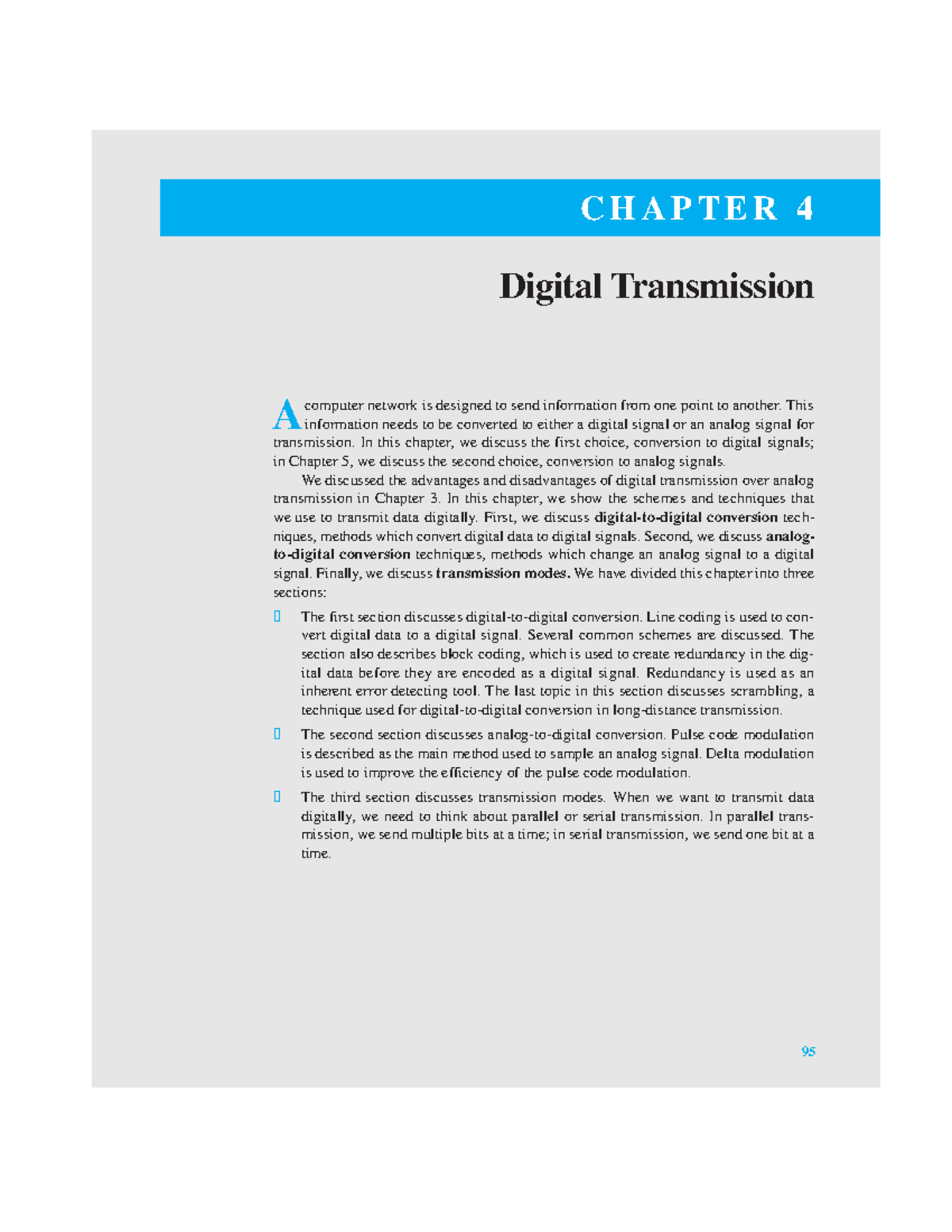 Chapter 04 - Digital Transmission - 95 C H A P T E R 4 Digital ...