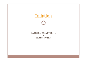 05- Inflation- 1 - ffff - S A L E E E M C H A P T E R 1 0 Inflation ...